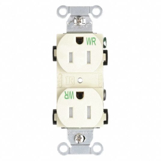 Duplex, 5-15R, Receptacle - 2HEC6|BR15IWRTR - Grainger