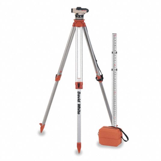 32X Automatic Level Package, 350 ft, 0-360 , Each 10 - Grainger