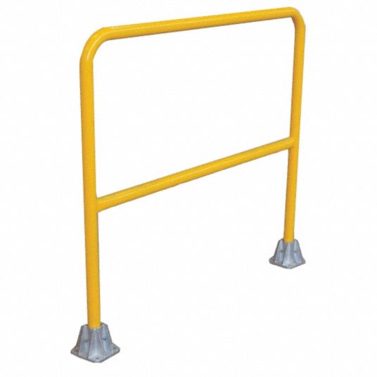 Toe Board Not Included, Floor Mounted Rail Mounting, Handrail Section ...