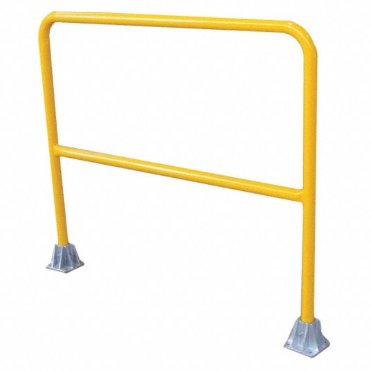 Toe Board Not Included, Floor Mounted Rail Mounting, Handrail Section ...