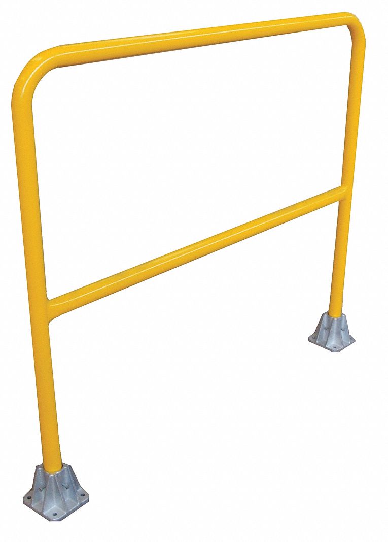 Toe Board Not Included, Floor Mounted Rail Mounting, Handrail Section ...