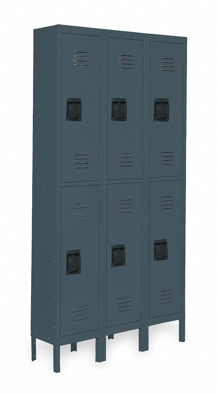 36 in x 18 in x 78 in, Louvered, Wardrobe Locker - 2HFK3|2HFK3 - Grainger