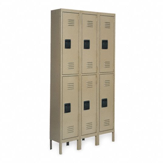 36 in x 12 in x 78 in, Louvered, Wardrobe Locker - 2HFJ9|2HFJ9 - Grainger