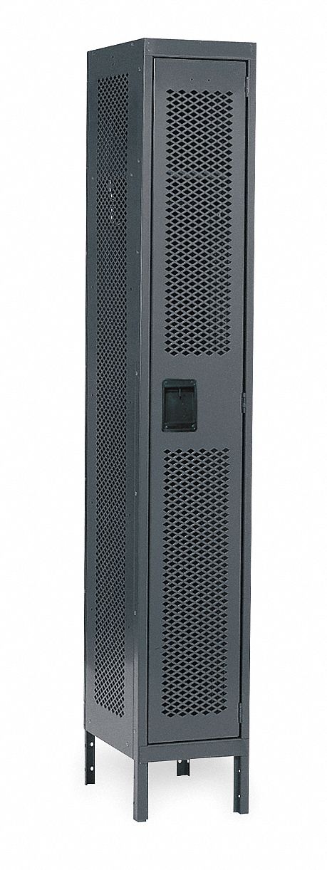 12 in x 18 in x 78 in, Ventilated, Wardrobe Locker - 2HFK9|2HFK9 - Grainger