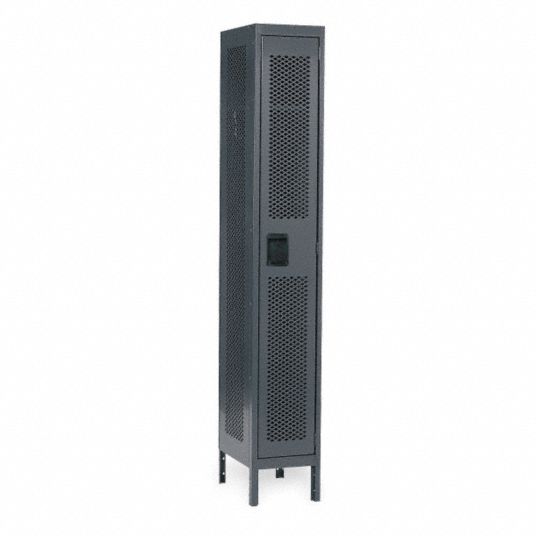 12 in x 18 in x 78 in, Ventilated, Wardrobe Locker - 2HFK9|2HFK9 - Grainger