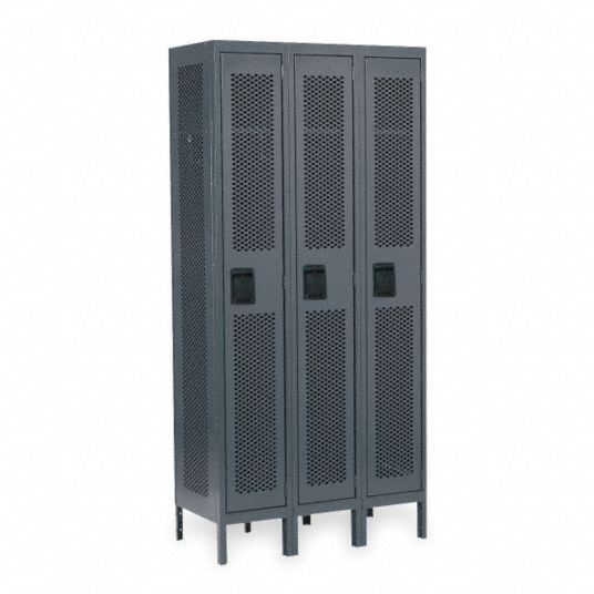36 in x 18 in x 78 in, Ventilated, Wardrobe Locker - 2HFL2|2HFL2 - Grainger