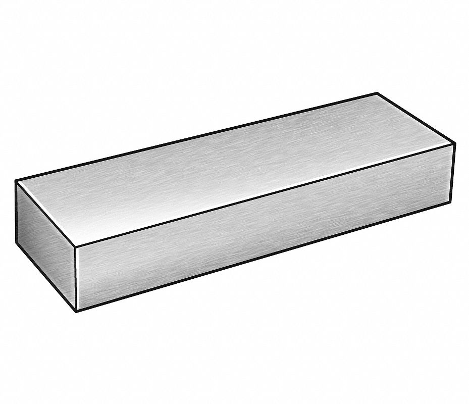 GRAINGER APPROVED Barra Rectangular,3/16"Grx3/4"An,6 pies - Carbon ...
