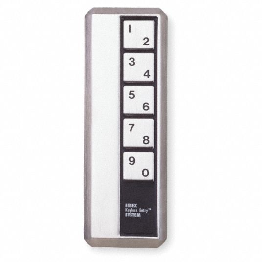 Access Control Keypad, Keypad, Stainless Steel, 6 5/8 in Height, 2 1/4 ...