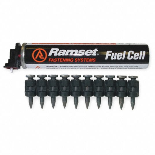 RAMSET, TF1200, 1,000 Pins/1 Fuel Cell, Fuel Pack And Pin Kit - 2HNW8 ...