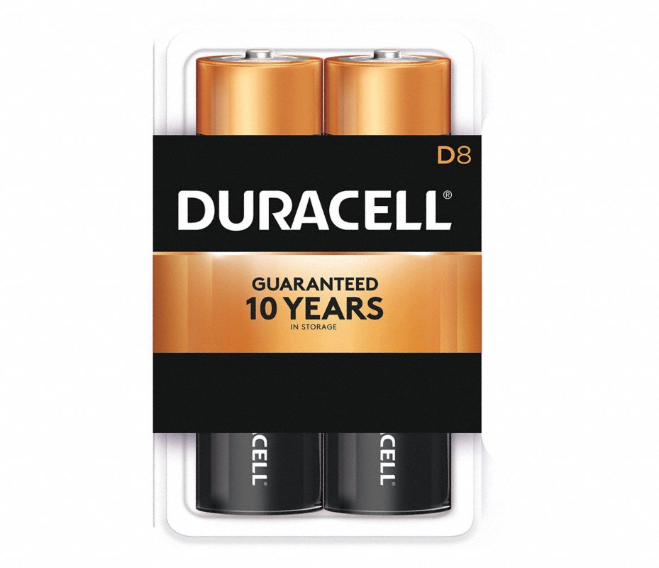 DURACELL Batería Alcalina D CopperTop Paquete con 8 - Baterías Estándar ...
