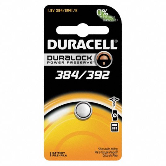 DURACELL 384/392, Button Cell Battery, ANSI, Silver Oxide, 1.5V DC ...