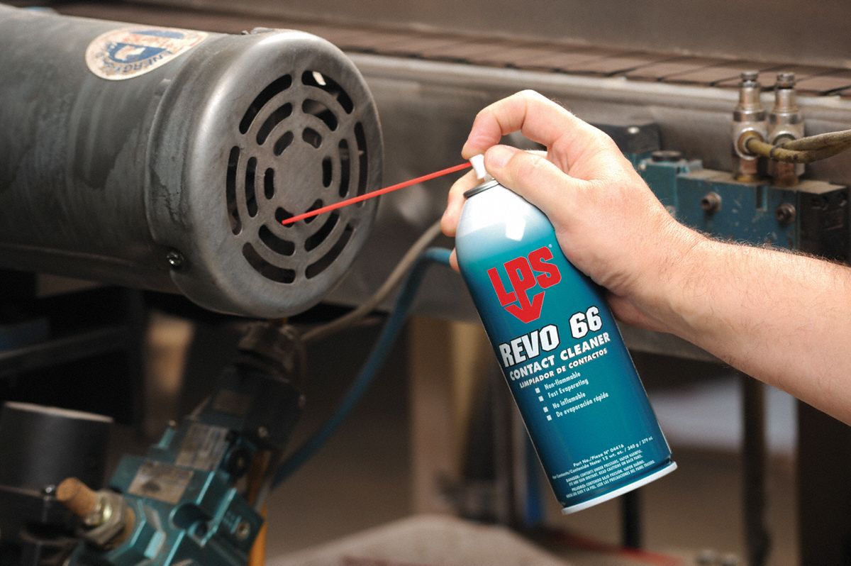 LPS Contact Cleaner: Aerosol Spray Can, 12 oz, Liquid, REVO 66® - 2HYX5 ...