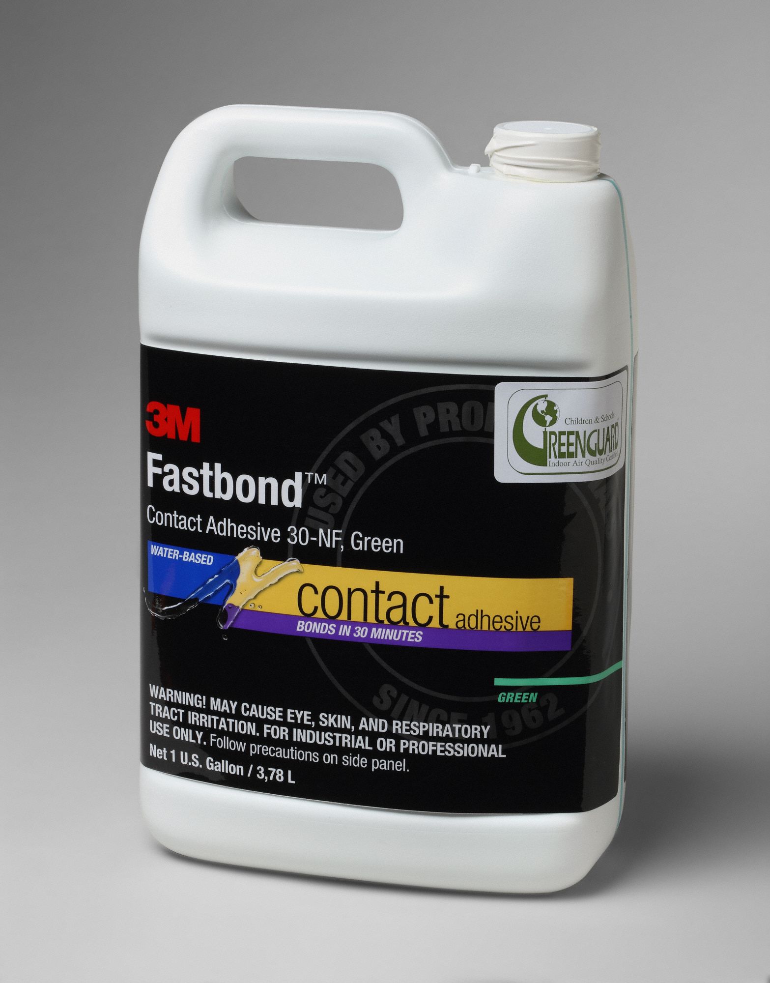 3M Contact Cement: 30NF, Gen Purpose, 1 qt, Can, Green, Water-Resistant ...