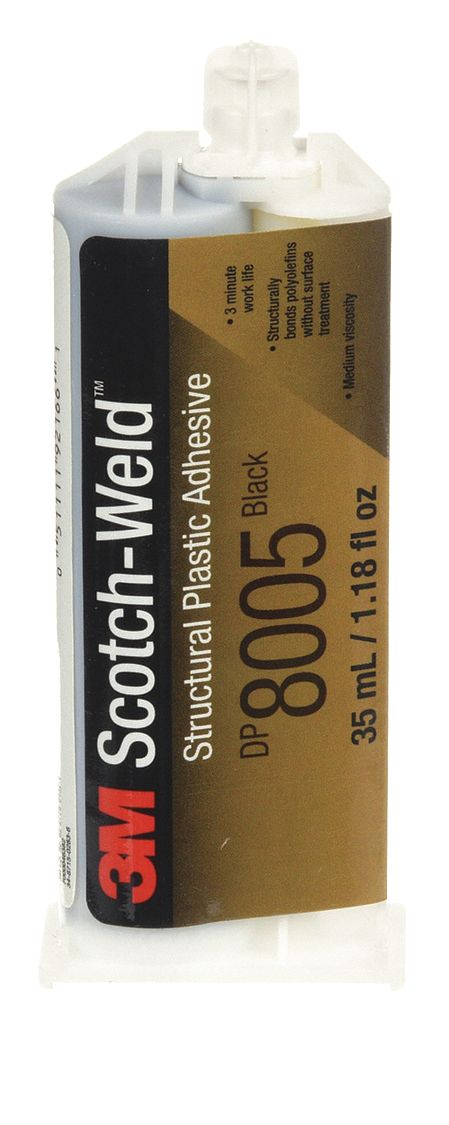 Structural Plastic Adhesive, PK 12 - Grainger