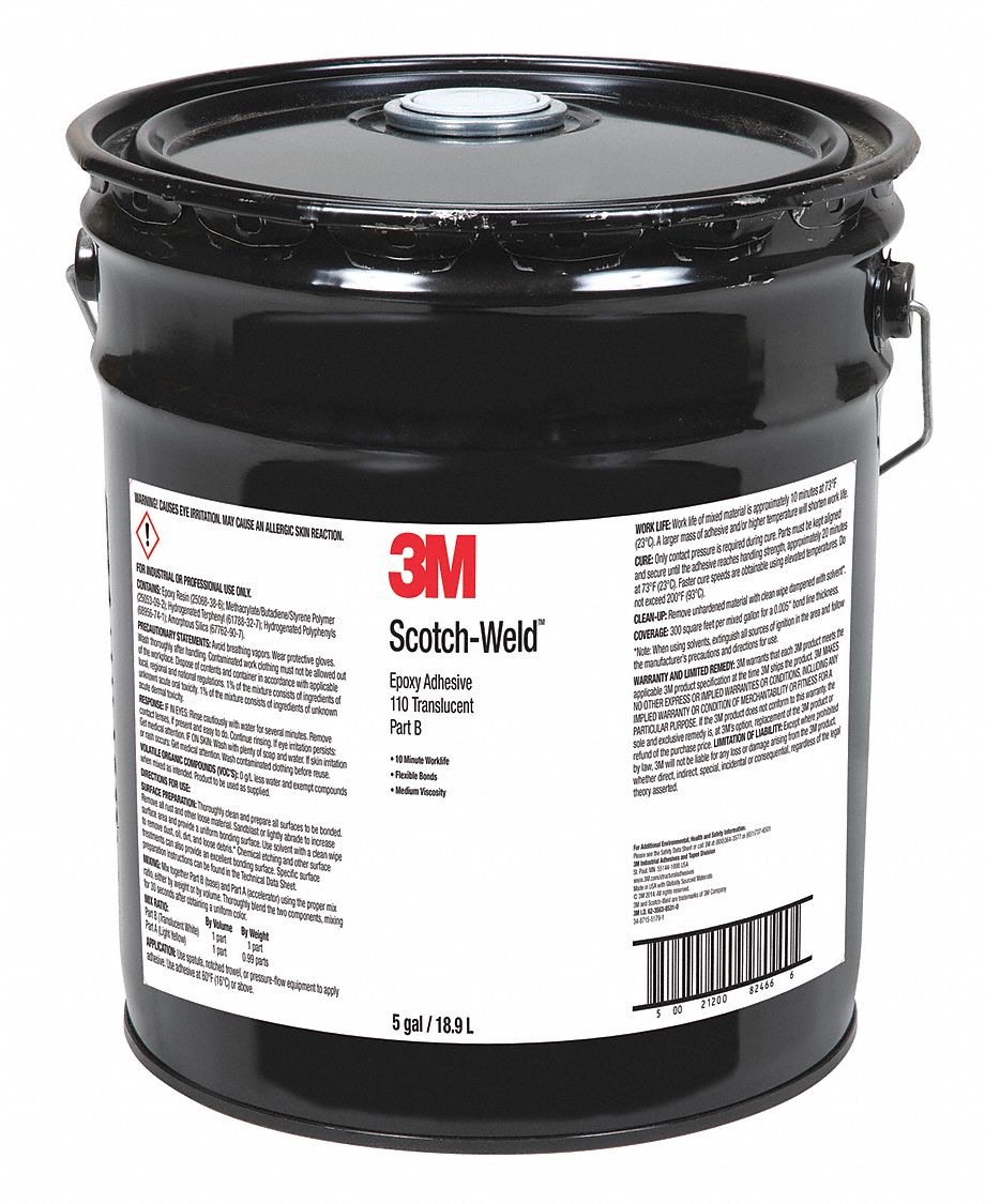 3M, DP110, Ambient Cured, Epoxy Adhesive - 2JBX9|DP110 - Grainger