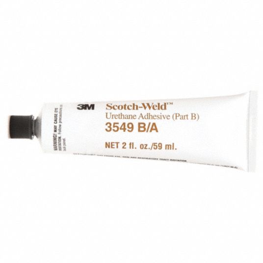 3M Urethane Adhesive: 3549, Ambient Cure, 2 fl oz, Tube, Brown, Thick ...