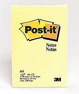 Sticky Notes, 4 in x 6 in, PK 72 - Grainger