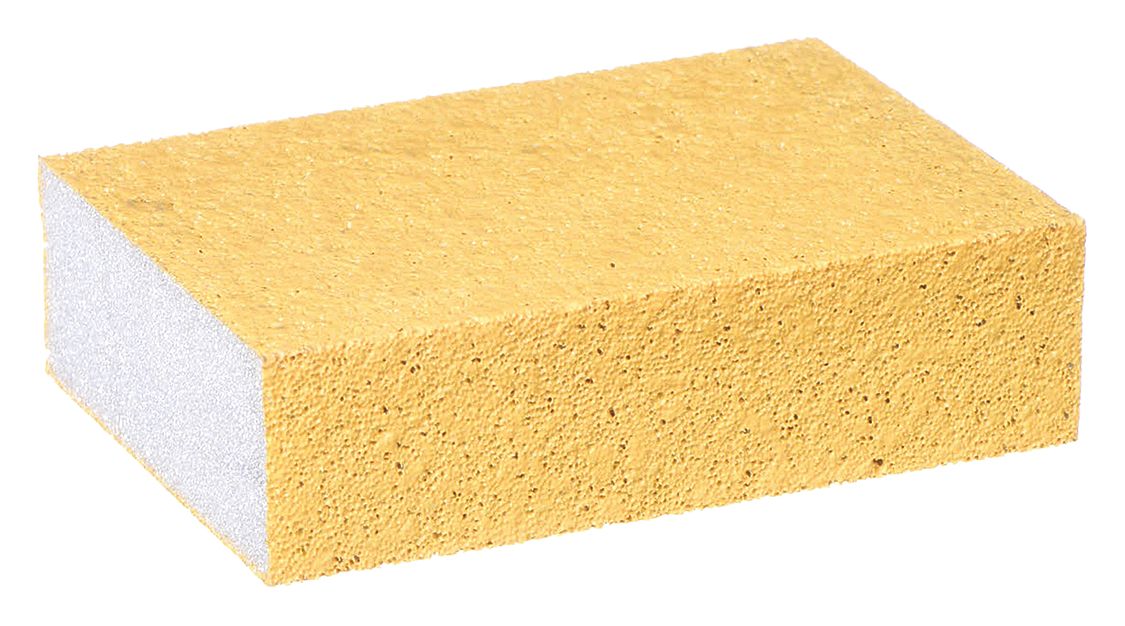 3M, 2 1/2 in W x 3 3/4 in L x 1 in T, Aluminum Oxide, Sanding Sponge ...