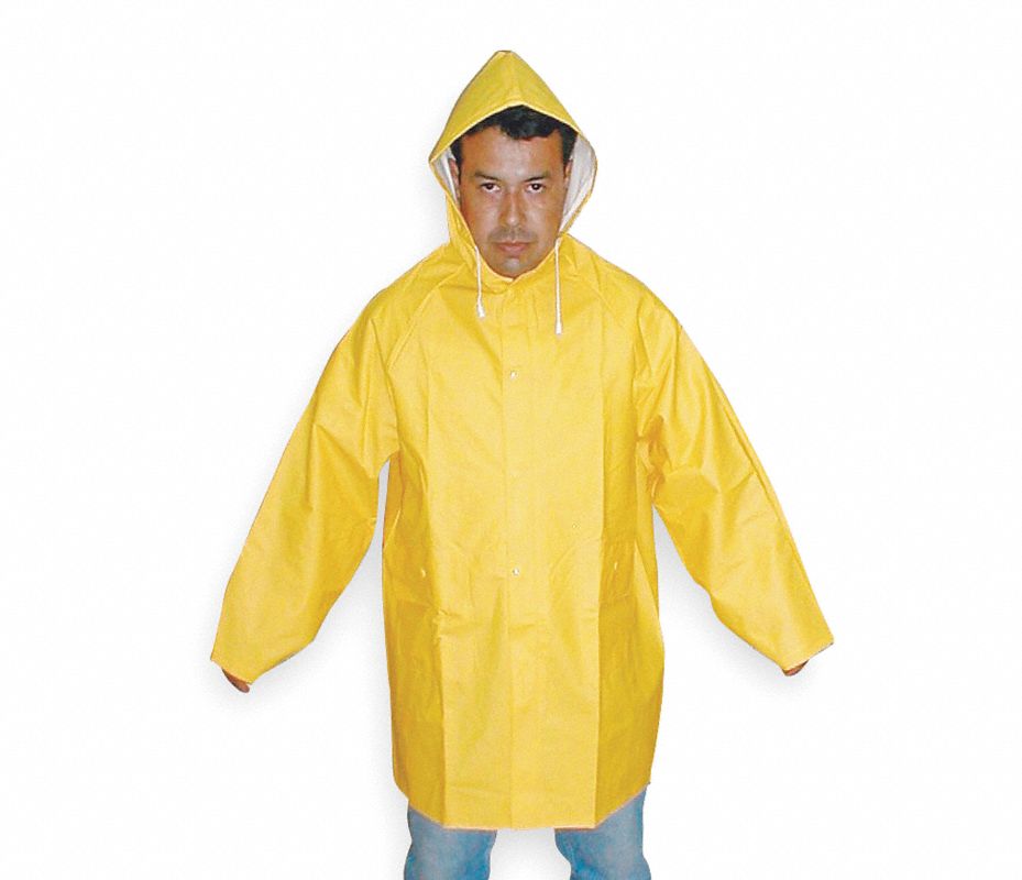 JYRSA Gabardina Impermeable para la Lluvia Amarillo PVC Talla XG ...