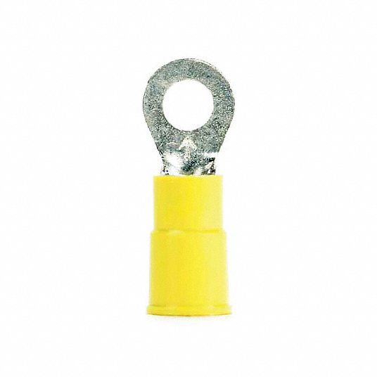 3M, Yellow, #10 Stud Size, Ring Terminal - 2JJP4|MV10-10RK - Grainger