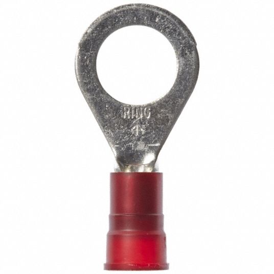 3M, Nylon, Red, Ring Terminal - 2JKE1|MN8-12R/SK - Grainger