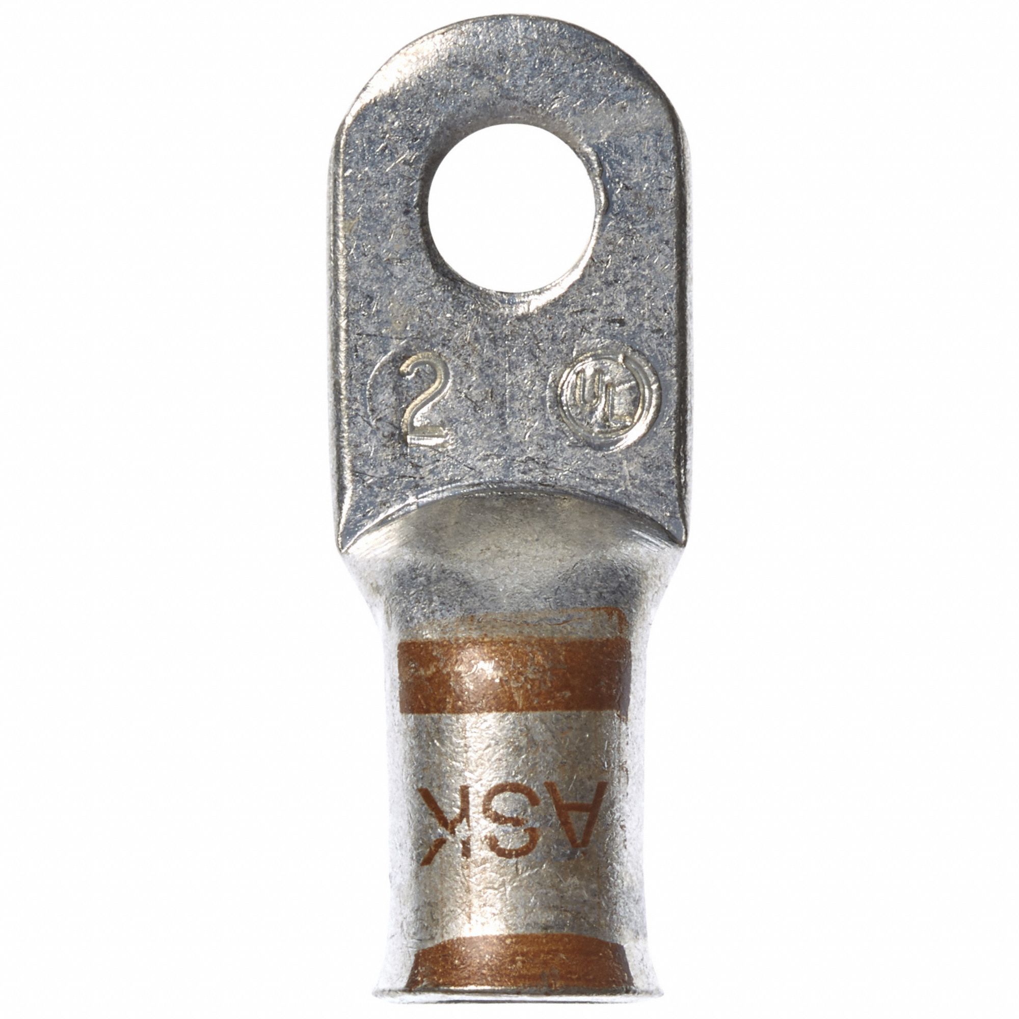 2 AWG Max Wire Size, 3/8 in Stud Size, One-Hole Lug Compression ...