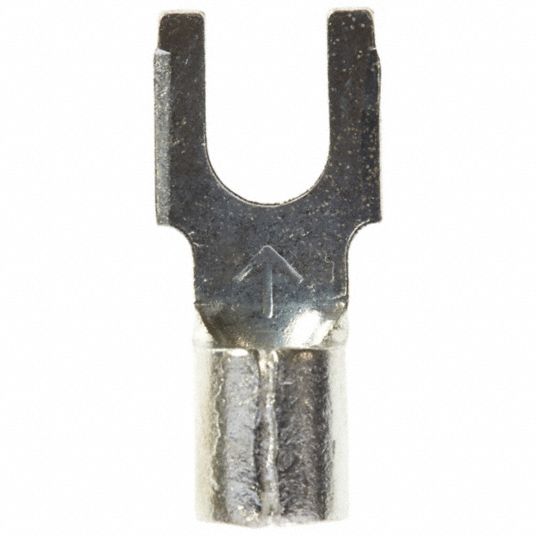 3M, Yellow, #8 Stud Size, Fork Terminal - 2JKX1|M10-8FBK - Grainger