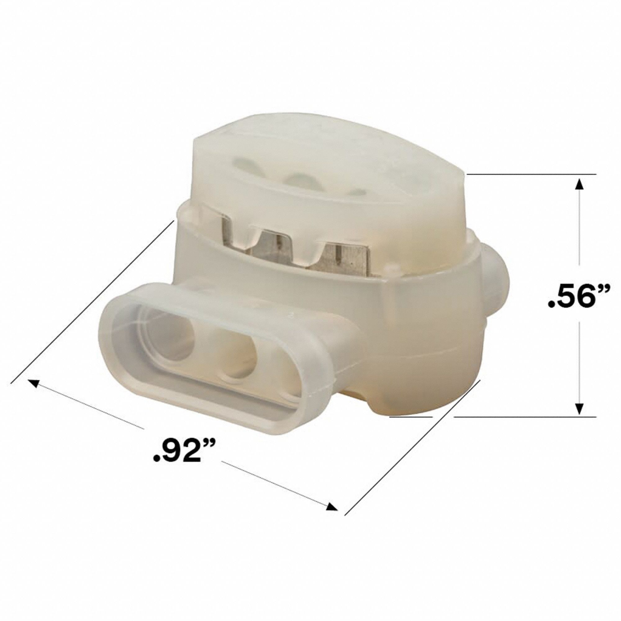 3M Insulation Displacement Connector: White, Single U-Element, 3 Ports ...