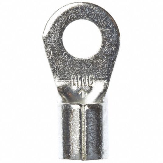 3M, Bare, 5/16 in Stud Size, Ring Terminal - 2JLW2|M4-516RK - Grainger