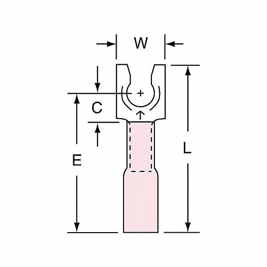3M, Red, Heat Shrink, Fork Terminals - 2JMC1|MH18-8FLK - Grainger