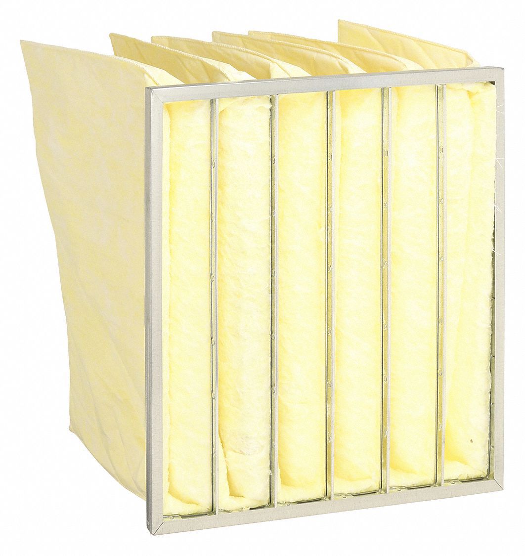 24x24x12 Nominal Filter Size, Yellow, Pocket Air Filter - 33E969|33E969 - Grainger