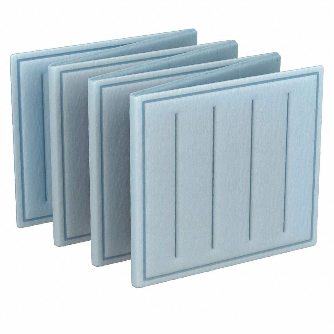 GRAINGER, 16 in x 19 in x 1 in, 19 in Section Wd, Link Air Filter ...