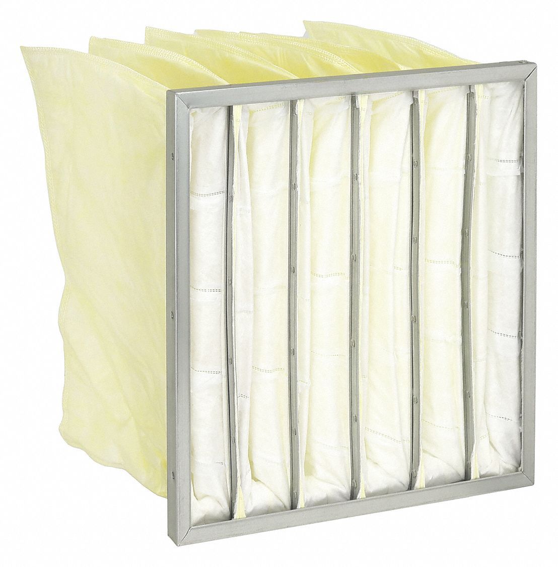 20x20x15 Nominal Filter Size, Yellow, Pocket Air Filter - 2JUX3|2JUX3 ...