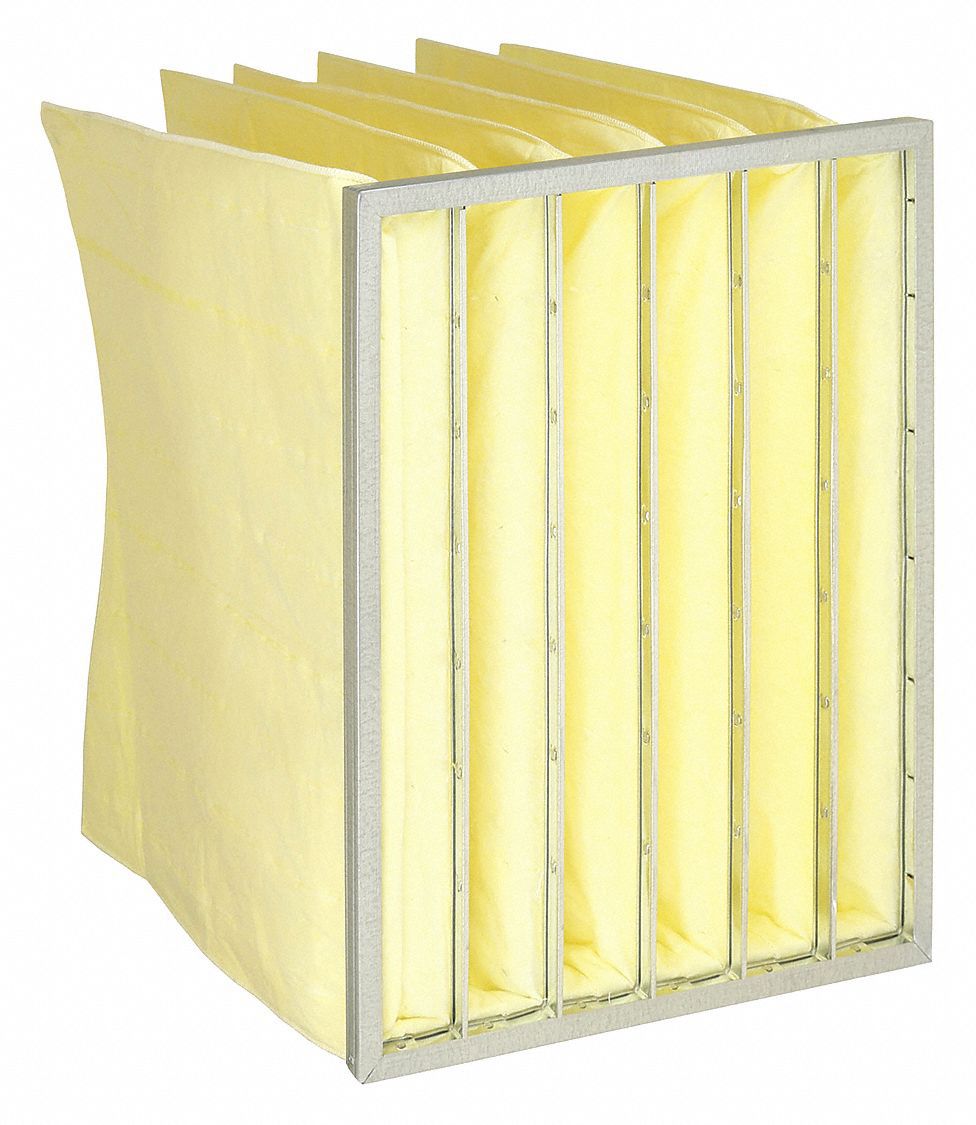 24x20x22 Nominal Filter Size, Yellow, Pocket Air Filter - 5M427|5M427 ...