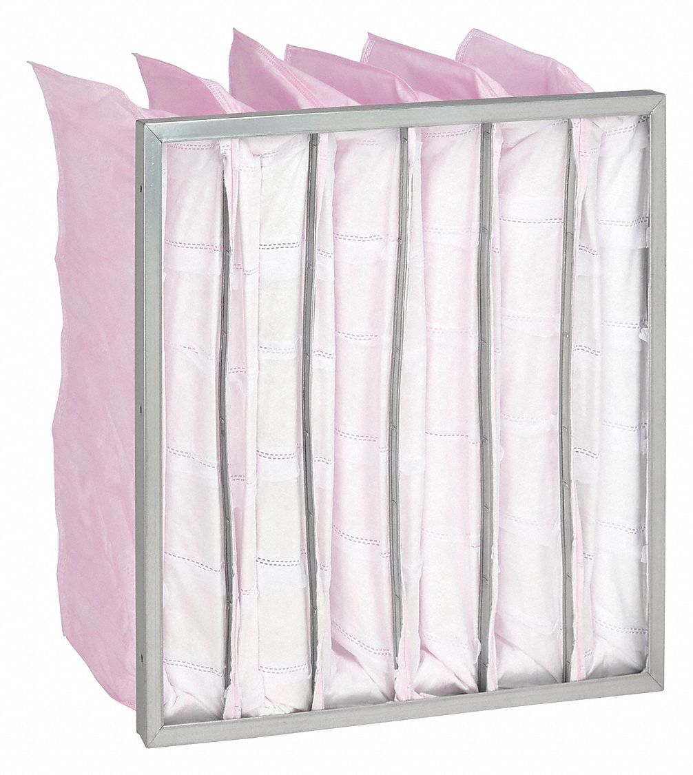 24x24x12 Nominal Filter Size, Pink, Pocket Air Filter - 2JVD2|2JVD2 ...