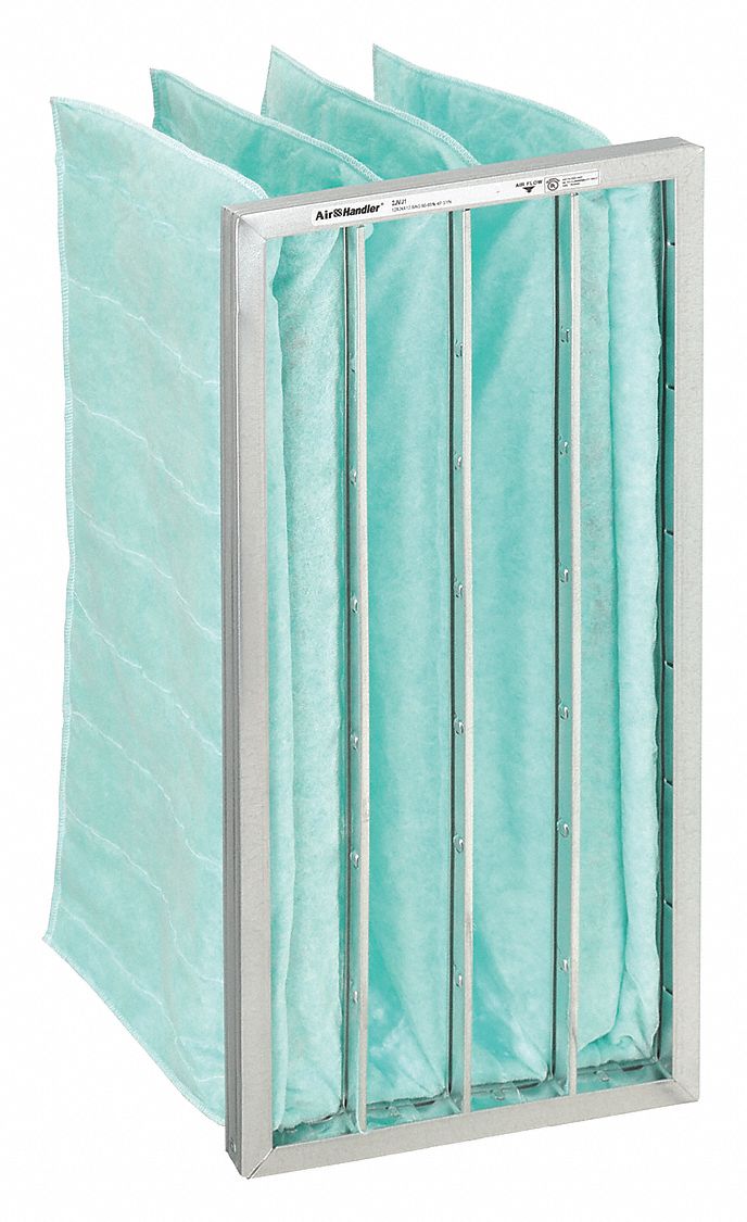 AIR HANDLER POCKET AIR FILTER, 24 X 12 X 12 IN, MERV 11, ORANGE ...