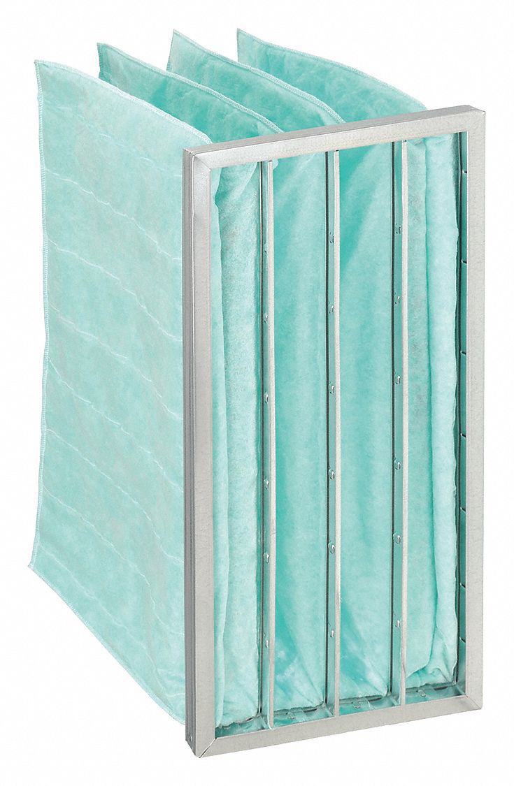 24x12x15 Nominal Filter Size, Green, Pocket Air Filter - 2JVK2|2JVK2 ...