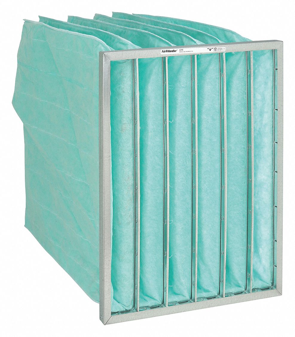 AIR HANDLER POCKET AIR FILTER, 24 X 20 X 22 IN, MERV 11, ORANGE ...