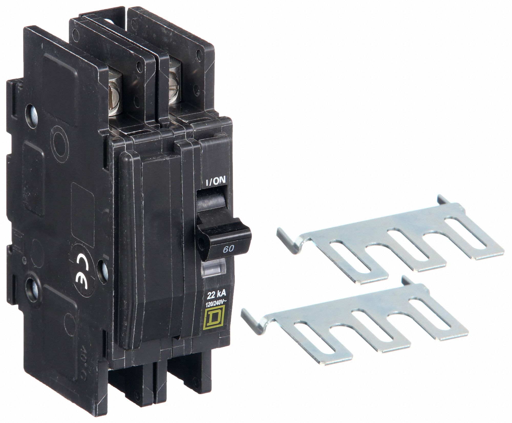 SQUARE D Miniature Circuit Breaker: 60 A, 120/240V AC, Single Phase ...