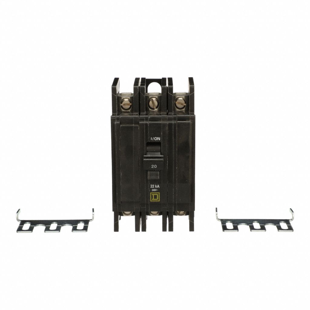 SQUARE D, 20 A, 120/240V AC, Miniature Circuit Breaker - 2JXN1|QOU320VH - Grainger
