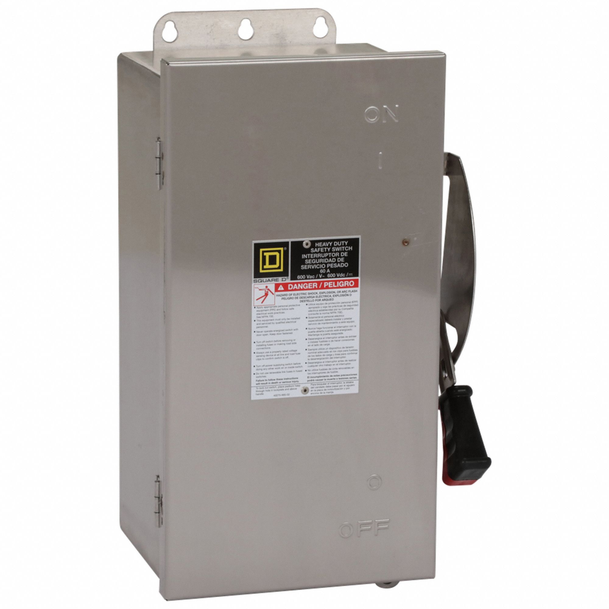 SQUARE D, Non-Fusible, 60 A, Safety Switch - 2JYN7|HU362DSEI - Grainger