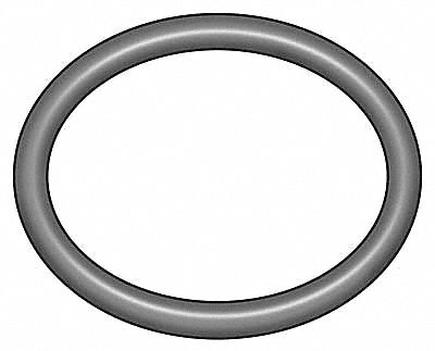 O-Ring, Durometer (Hardness) Rating Very Hard, Round, Color Black ...