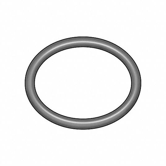 O-Ring, Durometer (Hardness) Rating Very Hard, Round, Color Black ...