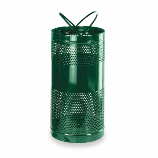 34 gal, Round, Green - Grainger