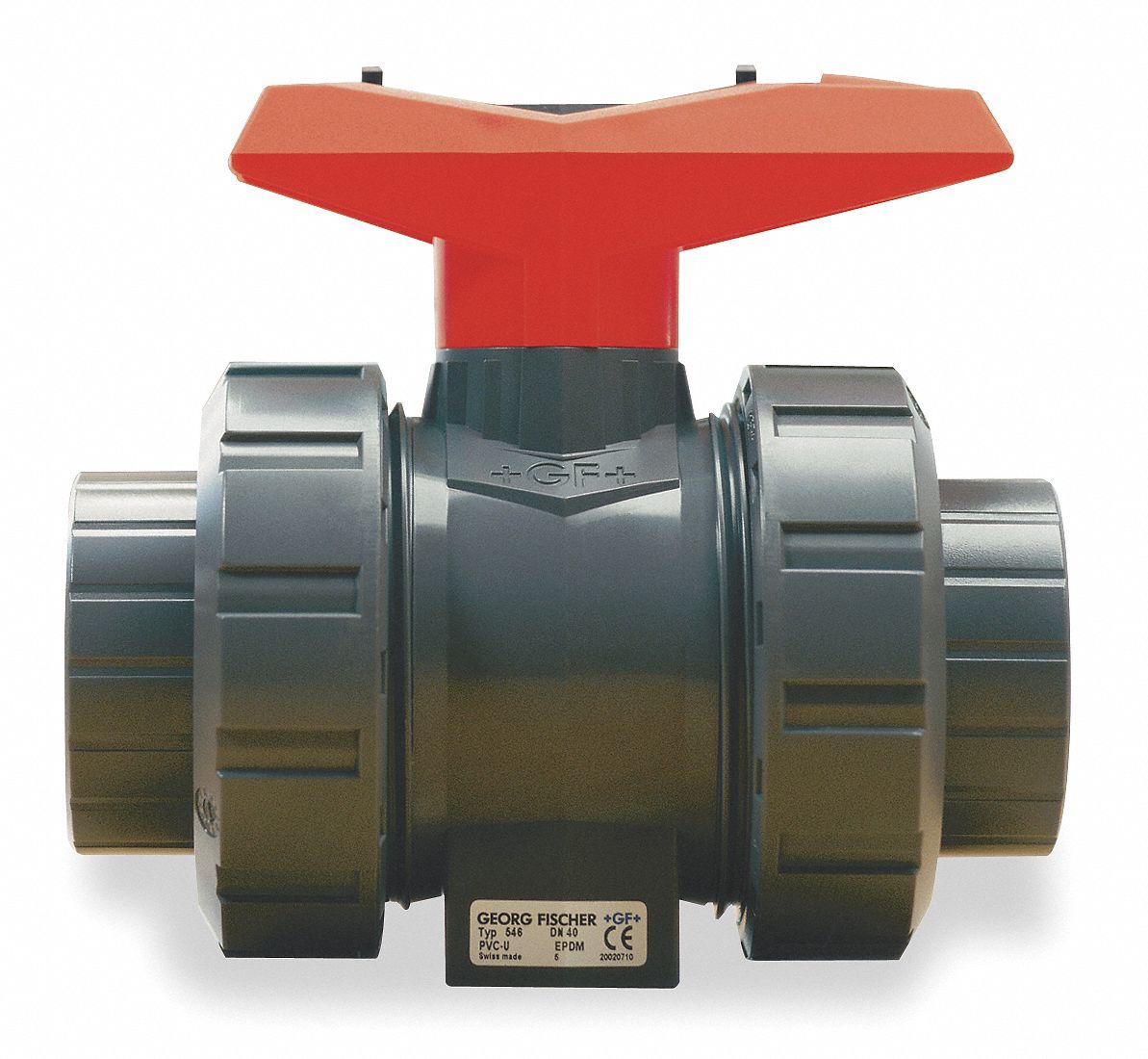 GF PIPING SYSTEMS Ball Valve CPVC Inline True Union 2 Piece Pipe