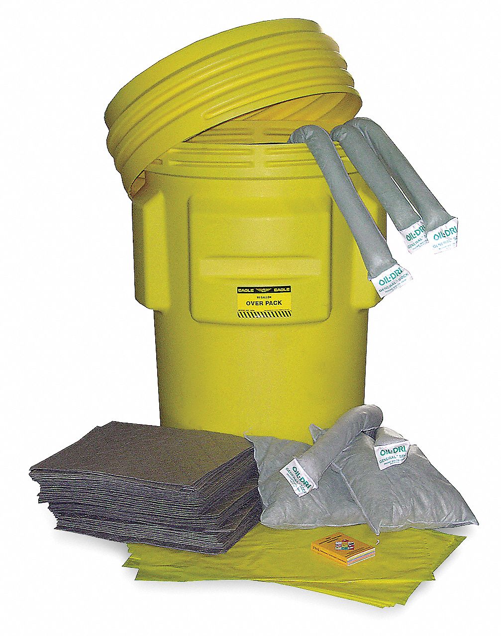 OIL-DRI, 109 gal Volume Absorbed Per Kit, 95 gal Drum, Spill Kit ...