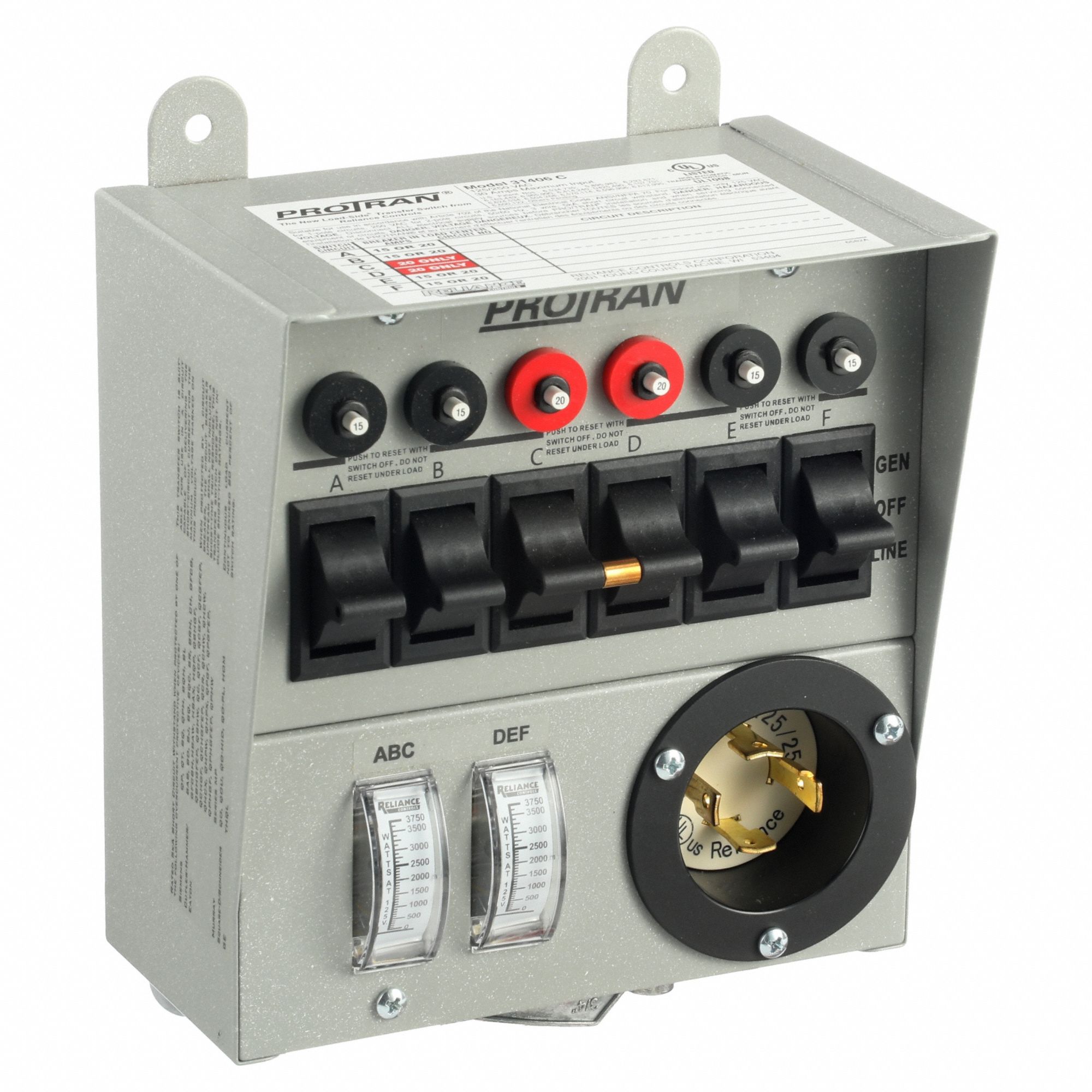 Reliance transfer switch store