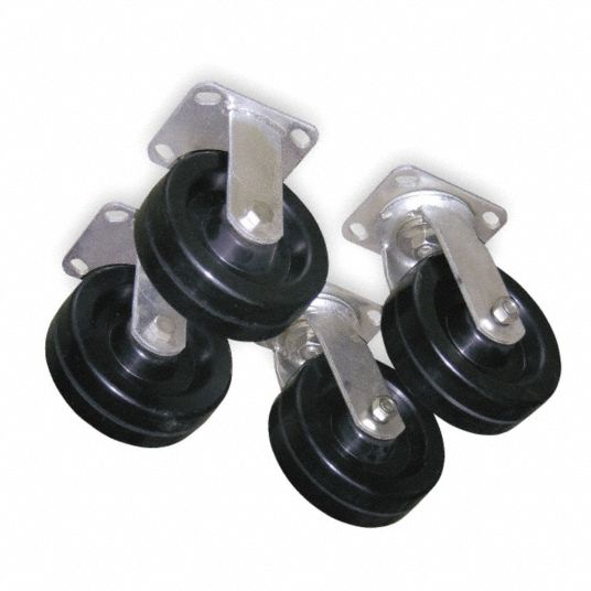 Caster Kit,6 In,PK4 - Grainger
