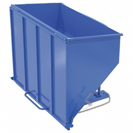 2,000 lb Max Load Capacity, Blue, Chute Hopper - 2KFA8|C-HOP-300 - Grainger