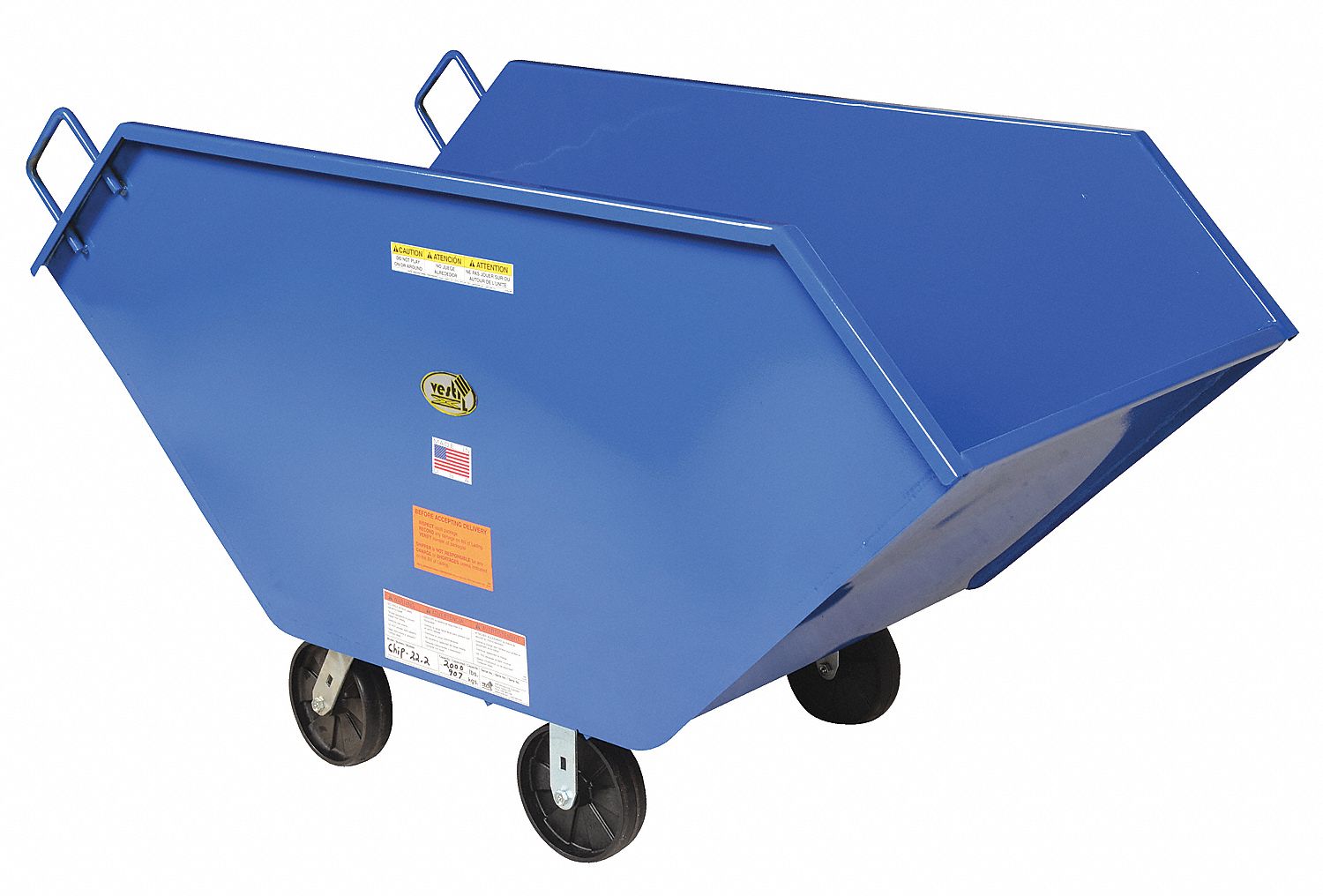 VESTIL General Purpose Hopper Truck: 22.2 cu ft Cubic Foot Capacity ...